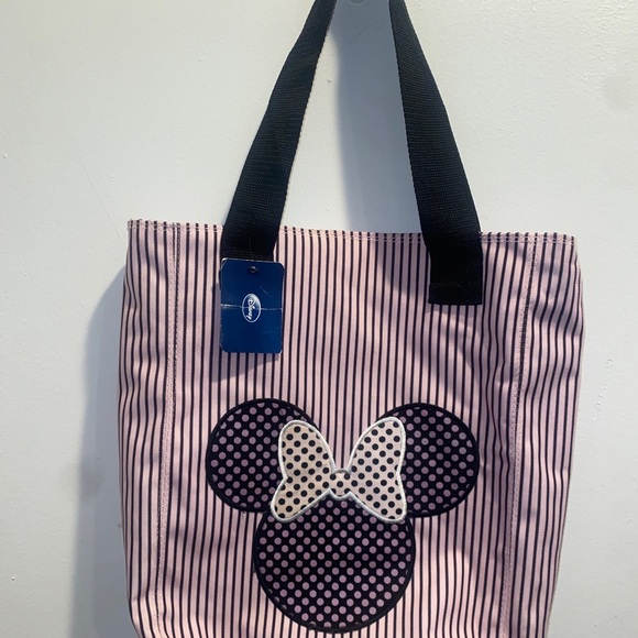 Disney | Bags | Authentic Disney Minnie Mouse Tote Embroidered Nwt Size ...